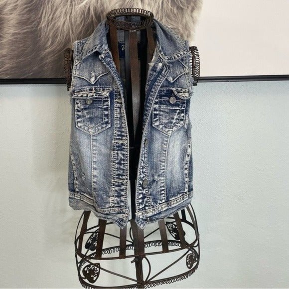 Vanity | Jackets & Coats | Vanity Acid Washed 8s Style Thick Stitch ...